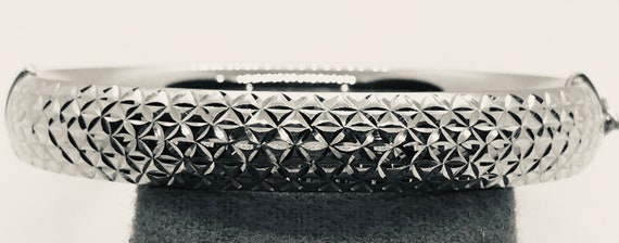 Silver Vintage Diamond Cut Shiny and Satin Finish Dua… - Gem