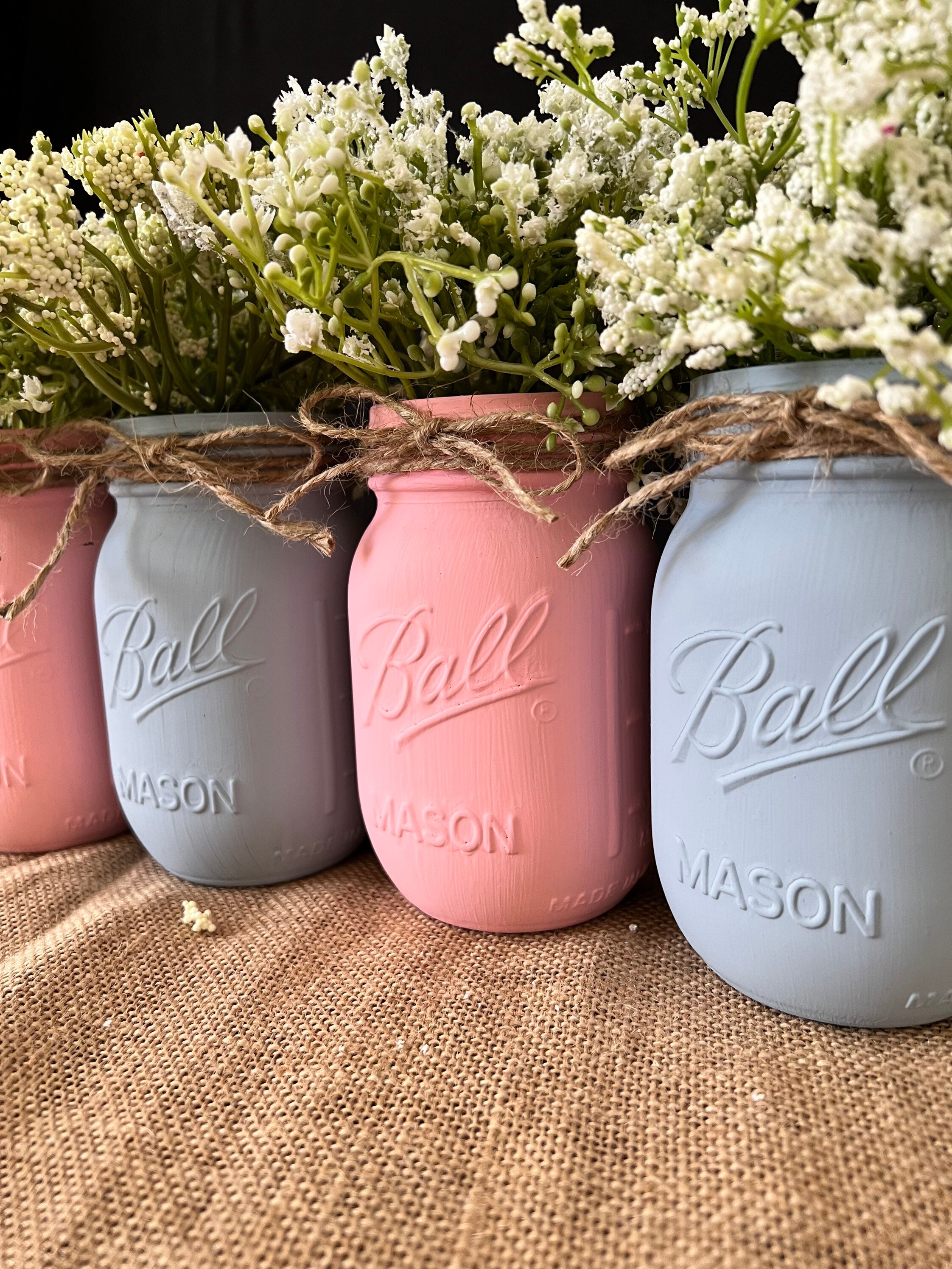 Gender Reveal Mason Jar Set/mason - Etsy
