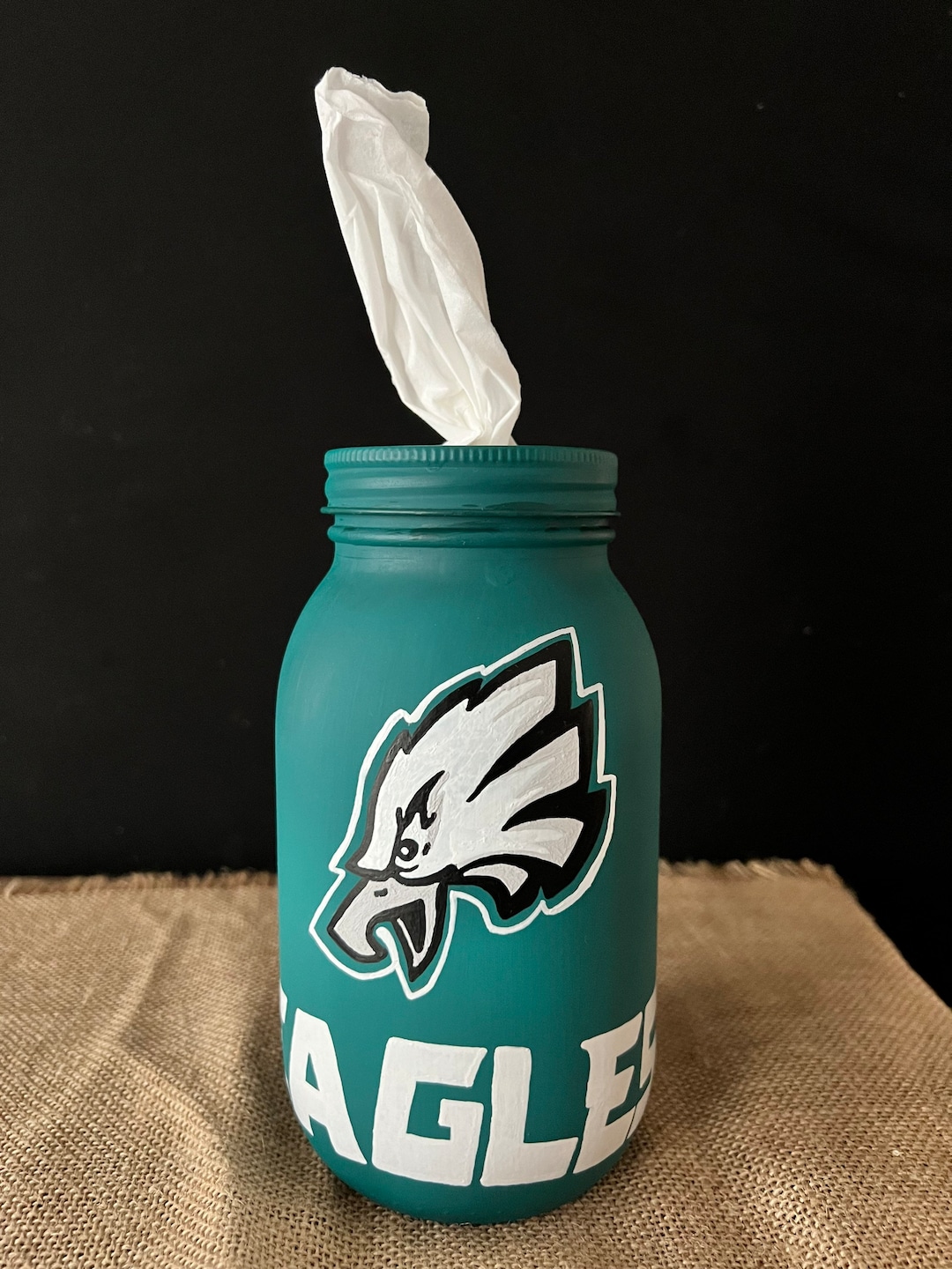 Philadelphia Eagles Decor/mason Jar/nfl/football/super Bowl Decor ...