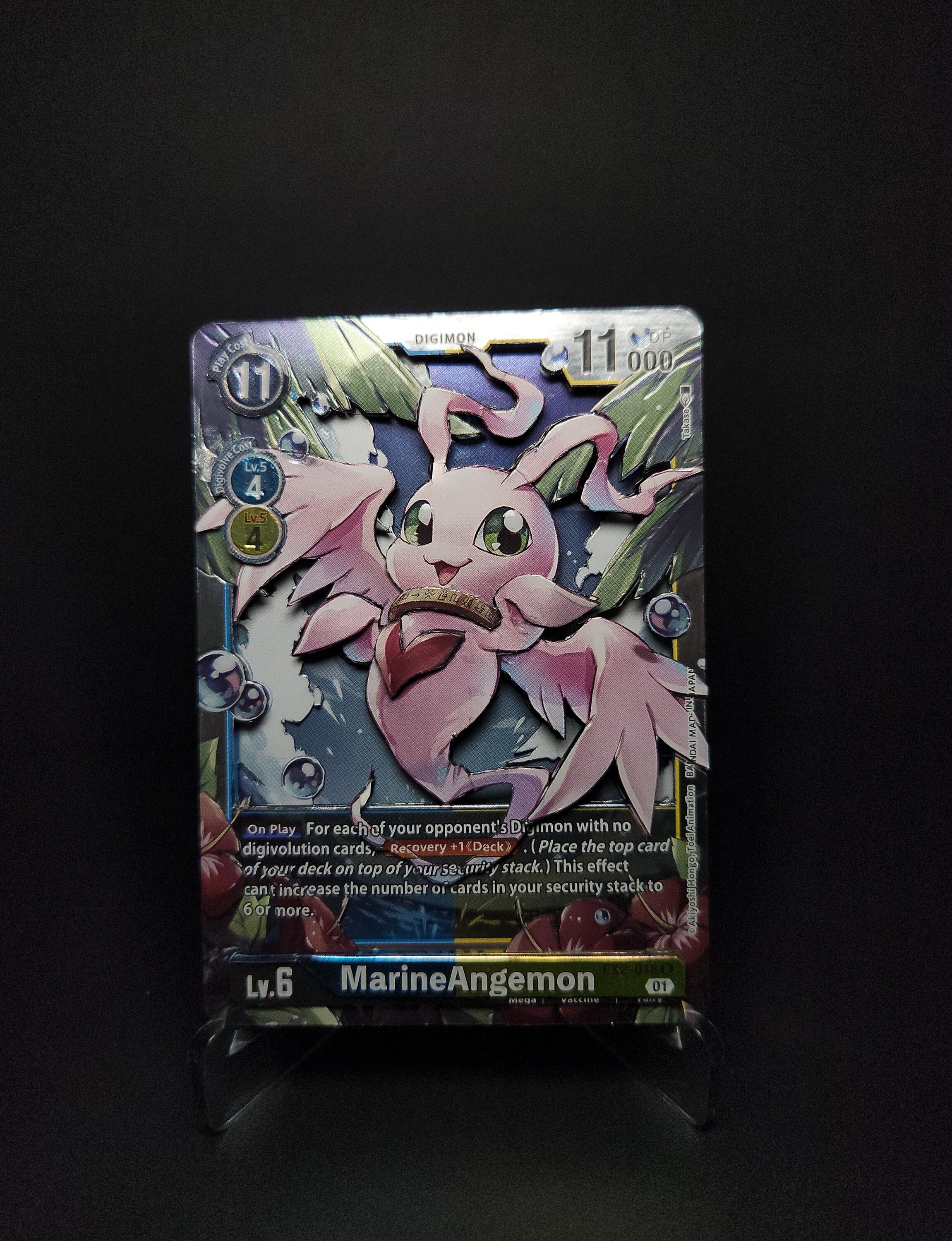 DIGIMON TCG : Marineangemon 3D Card Shadowbox - Etsy