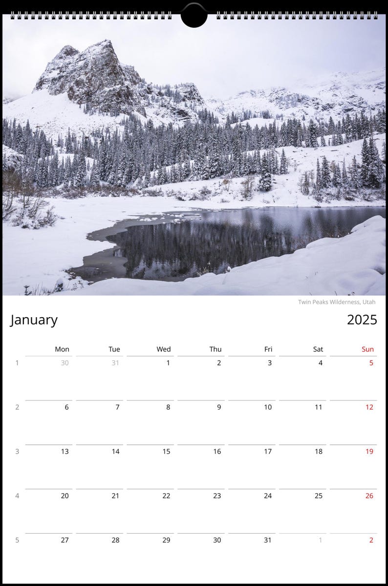 2025 Mountain Calendar - Guardians of the Wilderness - Etsy