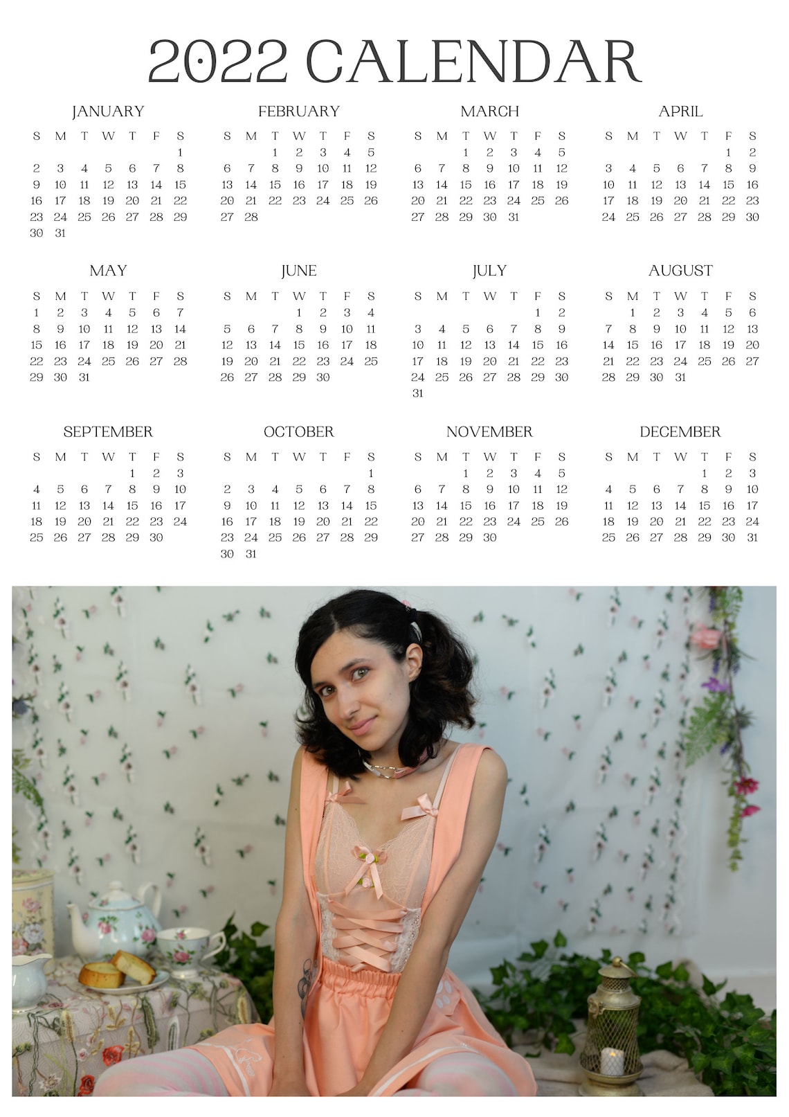 DIGITAL 2022 Poster Calendar NAIADES Aqua SFW - Etsy