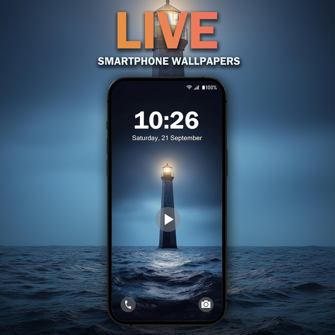 Lighthouse V4 Aesthetic Phone Live Wallpaper | MP4 JPG for Android ...