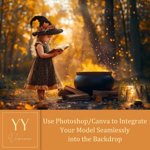 20 Halloween Wizard Cauldron Digital Backdrops Sets for Halloween ...