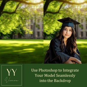 30 Graduation Garden Digital Backdrops Sets for High School College ...