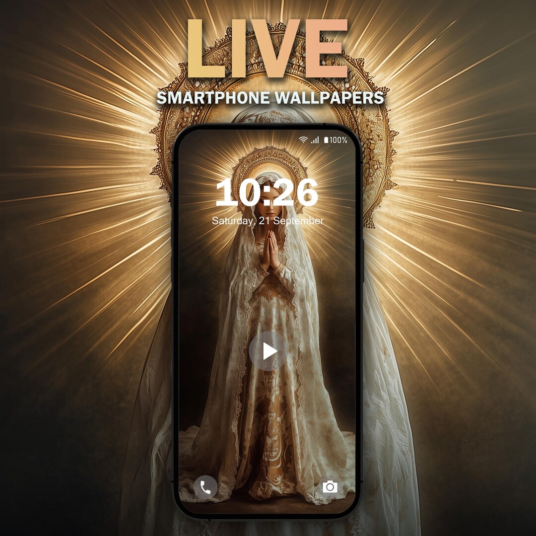 Mary Mother Live Phone Wallpaper V2 | MP4 JPG for Android| Bible Theme ...