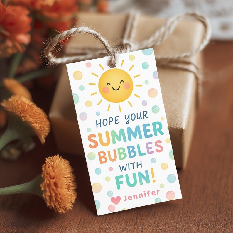 Summer Gift Tag PNG, Have a Cool Summer Printable, Rainbow Sunshine End ...