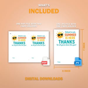 School is Out Summer is Here Teacher Gift Card Holder | End of Year ...