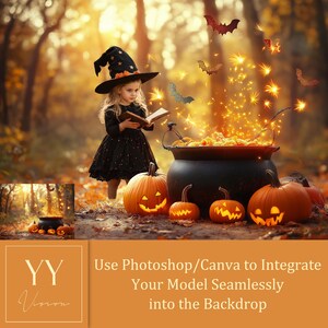20 Halloween Wizard Cauldron Digital Backdrops Sets for Halloween ...