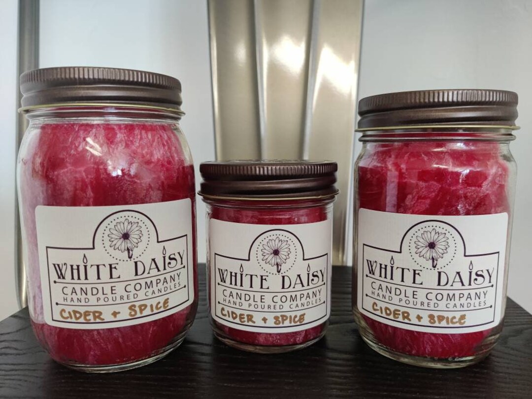 Cider and Spice Hand Poured Palm Wax Candle - Etsy