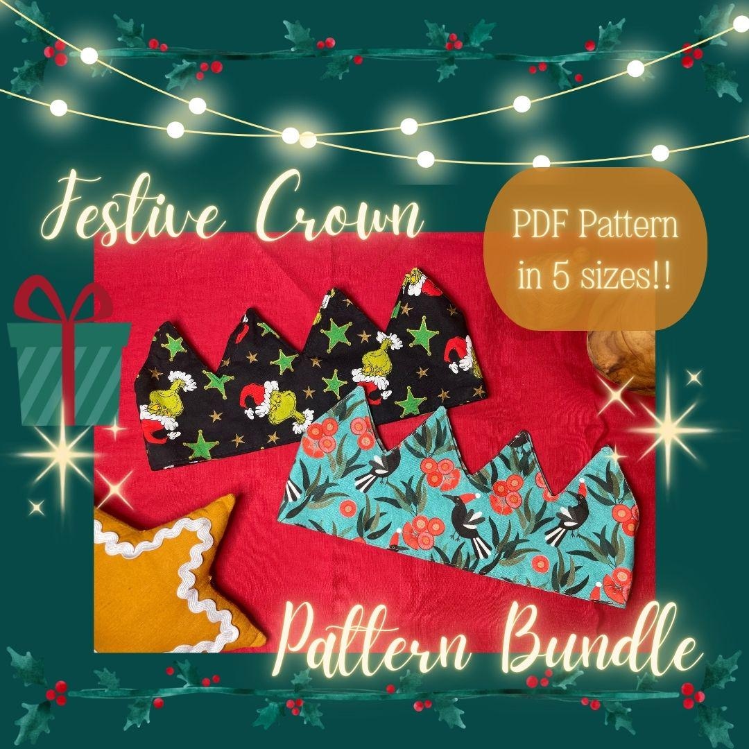 Reusable Fabric Crown PDF Sewing Pattern – Keepsake Bonbon Crown for ...