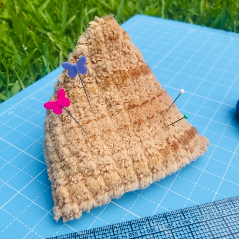 Sewing Tools Weighted Pyramid Pin Cushion Upcycled Curtain Textiles Set ...