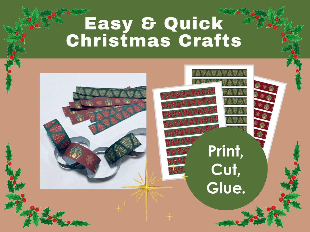Easy and Quick Christmas Paper Chain Craft Activity | Kids Craft ...