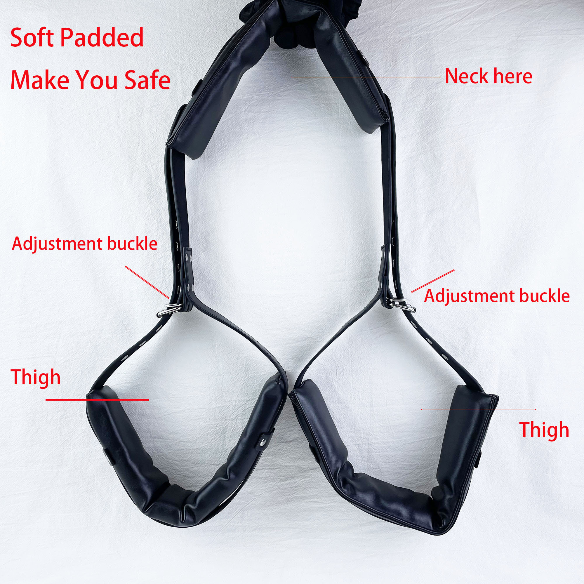 BDSM Open Leg Harness Neck Collar SM Sex Slave Leg Restraint - Etsy