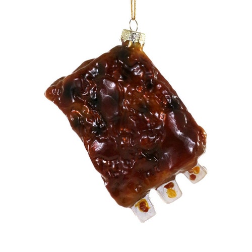 BBQ Baby Back Ribs Meat Christmas Food Ornament - Etsy