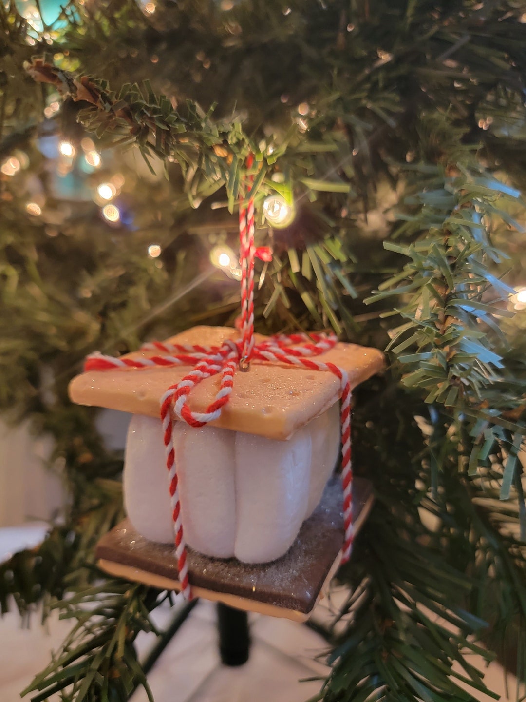 Clay Smores Christmas Food Dessert Snack Ornament - Etsy