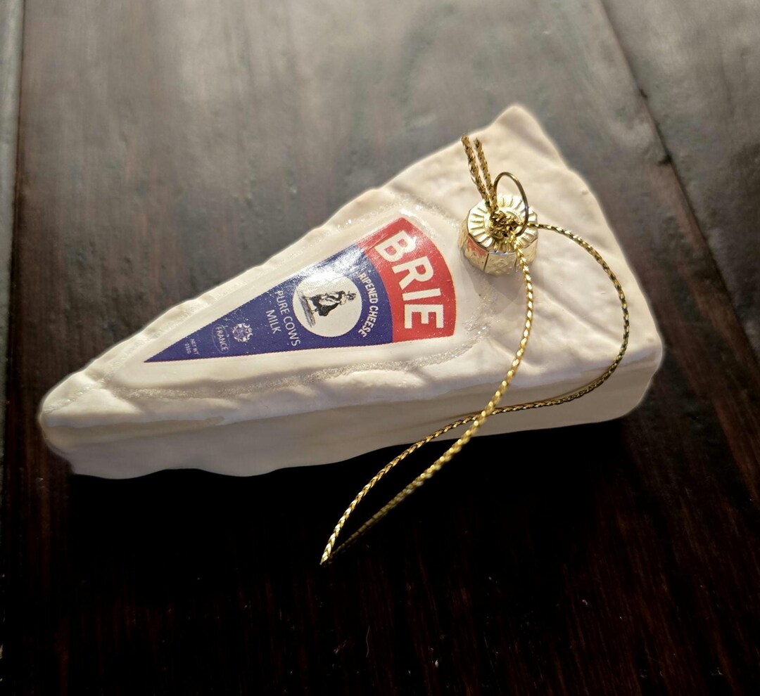 Brie Wedge Cheese Food Ornament - Etsy