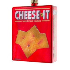 Cheez It Snack Glass or Decoupage Christmas Food Ornament - Etsy