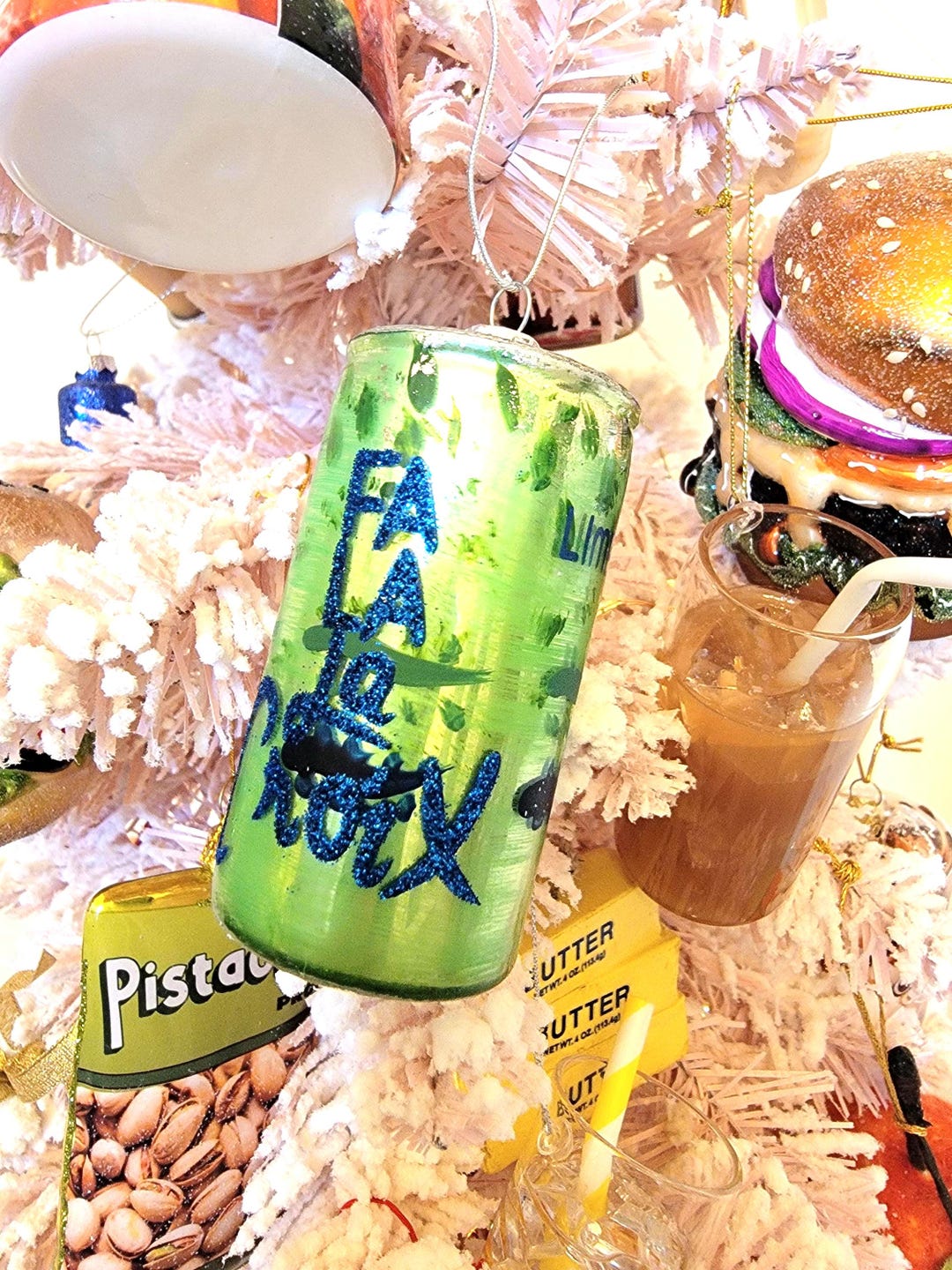 LIME La Croix Can Bubbly Soda Water Drink Food Christmas Ornament: - Etsy