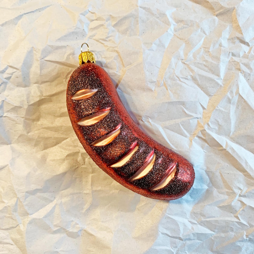 BBQ Grilled Sausage Bratwurst Meat Christmas Food Ornament - Etsy