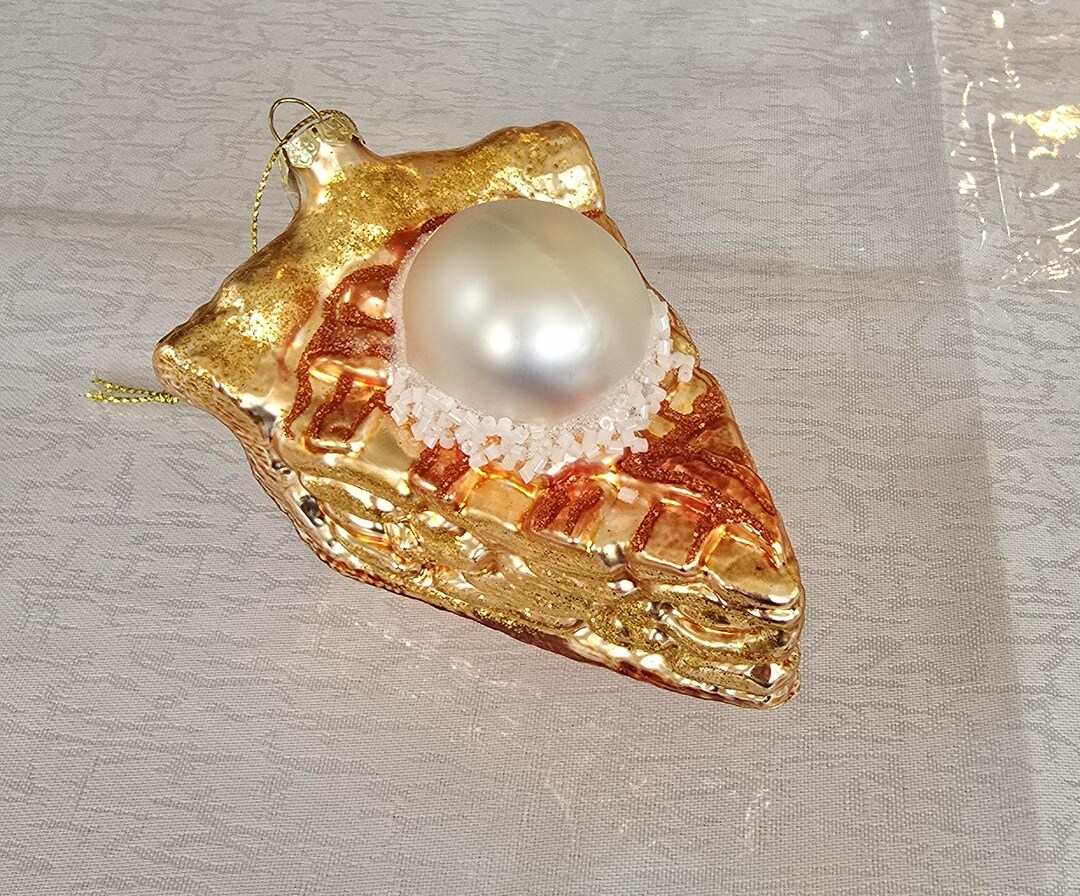 Apple Pie A La Mode Vanilla Ice Cream Dessert Food Christmas Ornament ...