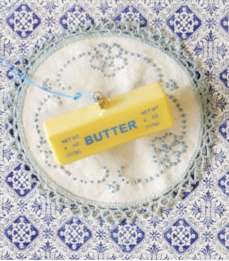 Butter Food Glass 3D Christmas Ornament - Etsy