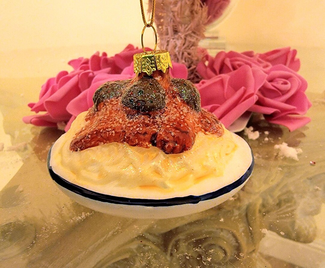 Spaghetti and Meatballs Plate Christmas Italian Food Ornament - Etsy