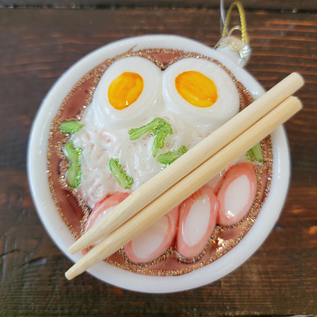 Bowl of Ramen Noodle Soup Christmas Food Ornament - Etsy