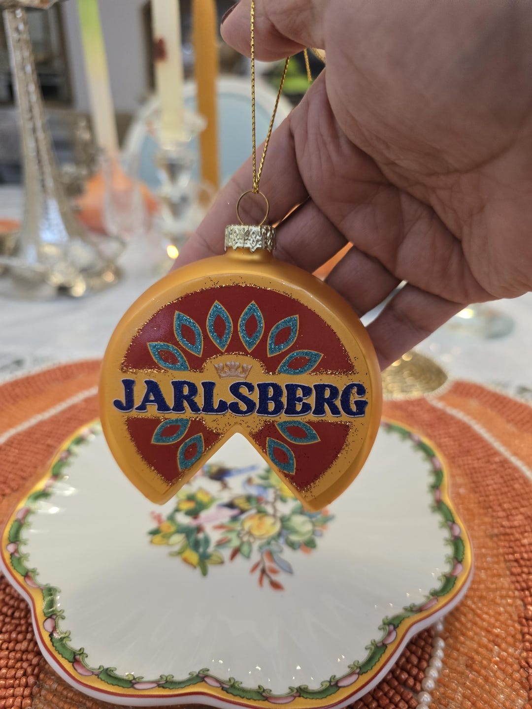 Jarlsberg Cheese Wedge Wheel Christmas Food Ornament - Etsy
