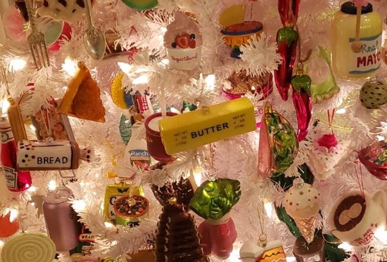 Butter Food Glass 3D Christmas Ornament - Etsy