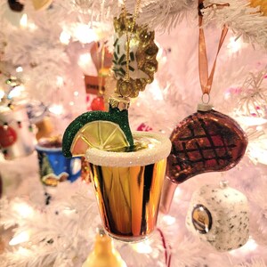 Tequila Shot With Lime Christmas Food Drink Ornament - Etsy