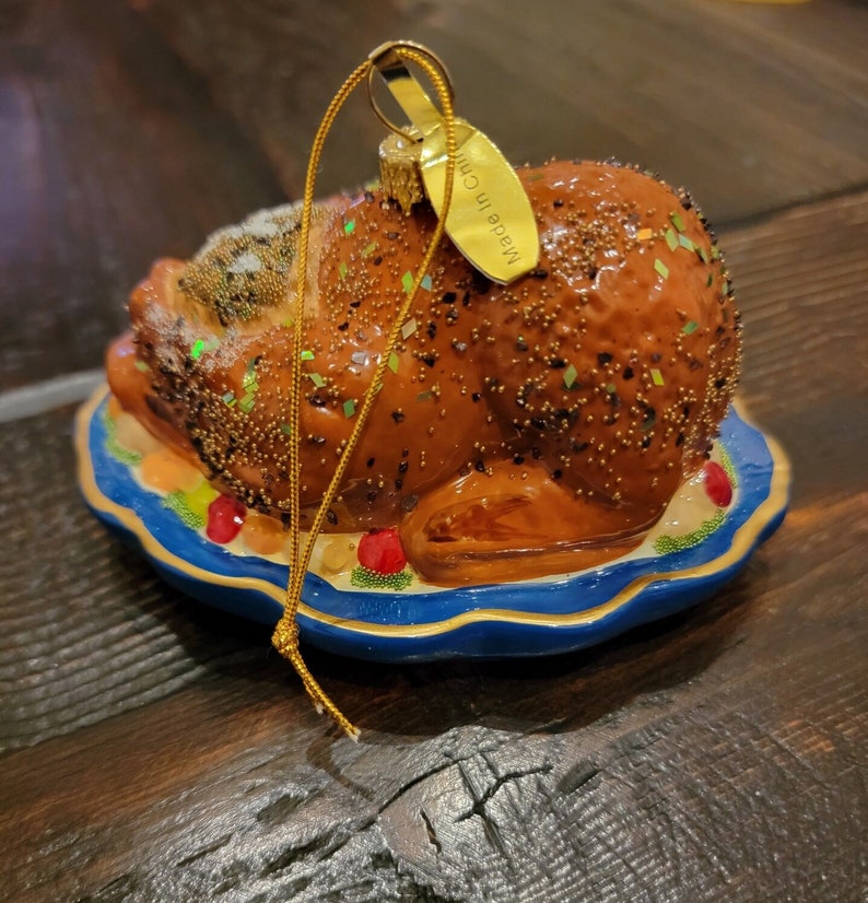 Christmas Turkey Dinner Food Ornament - Etsy