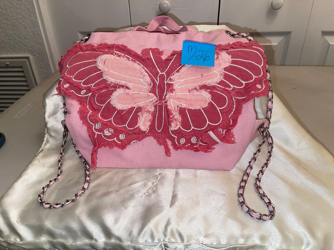 PINK BUTTERFLY Backpack Butterfly Purse Women's Accessories Backpack ...