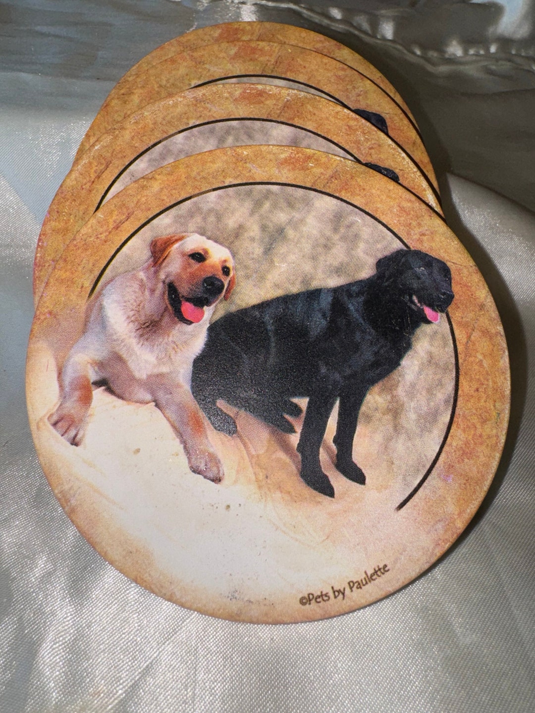 PETS BY PAULDETTE Labrador Retriever Coaster Set Labrador Coaster Set ...
