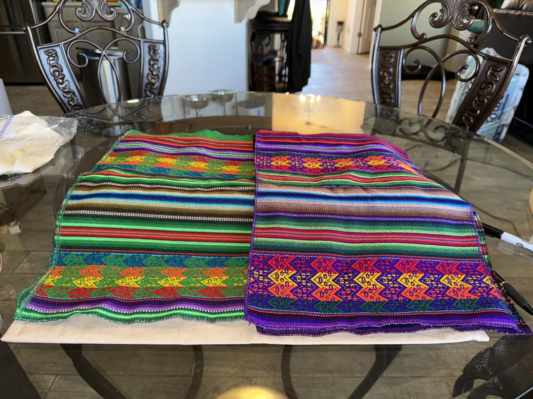 SET OF 4 WOVEN Colorful Placemats Native American Style Placemats ...