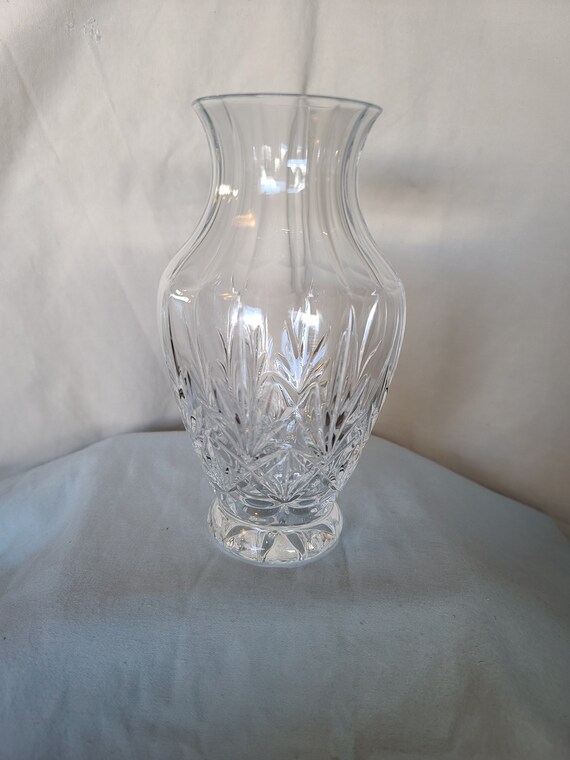 VINTAGE CUT CRYSTAL Beveled Vase Crystal Glass Vase Home Decor - Etsy