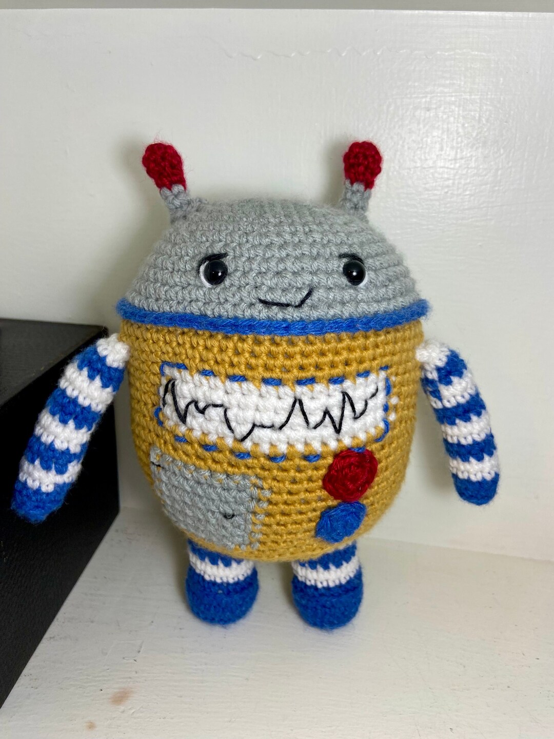 Amigurumi Crocheted Robot/ Cute Handmade Toy/ Stuffed Animal/ Great for ...