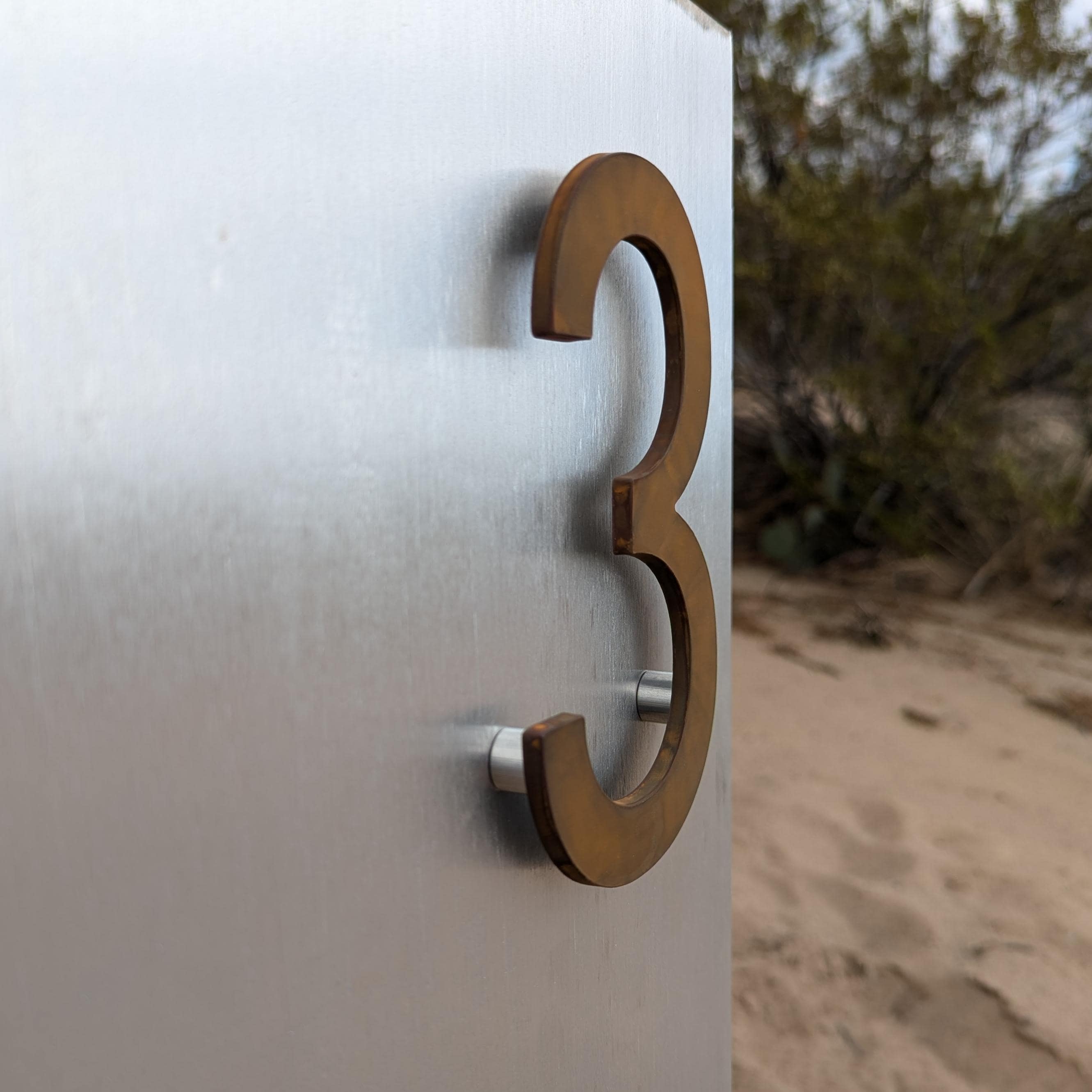 Modern Corten Steel House Numbers 6 Inch - Etsy