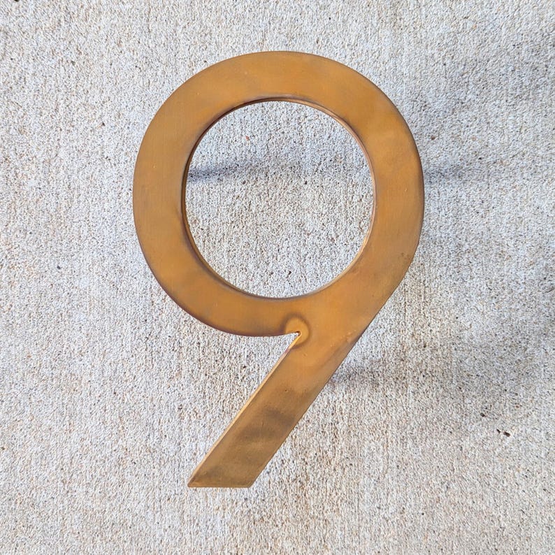 Modern Corten Steel House Numbers - Etsy