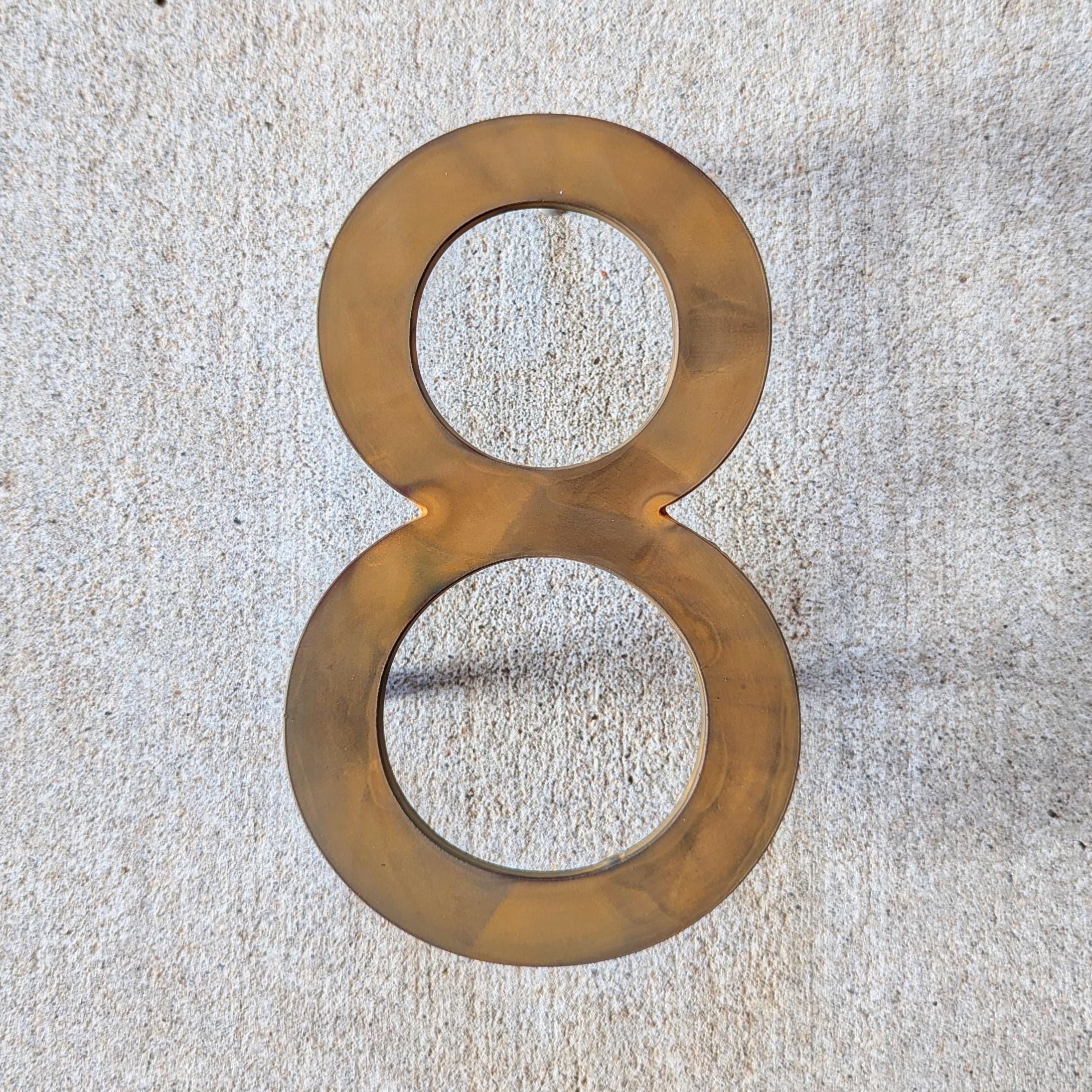 Modern Corten Steel House Numbers - Etsy