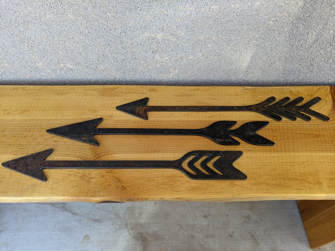 Rusty Steel Arrow Cutouts - Etsy