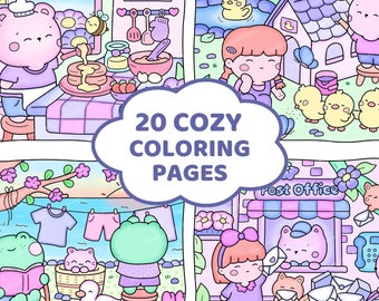 cute comfy coloring book pages