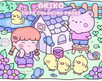 keroppi boba coloring pages