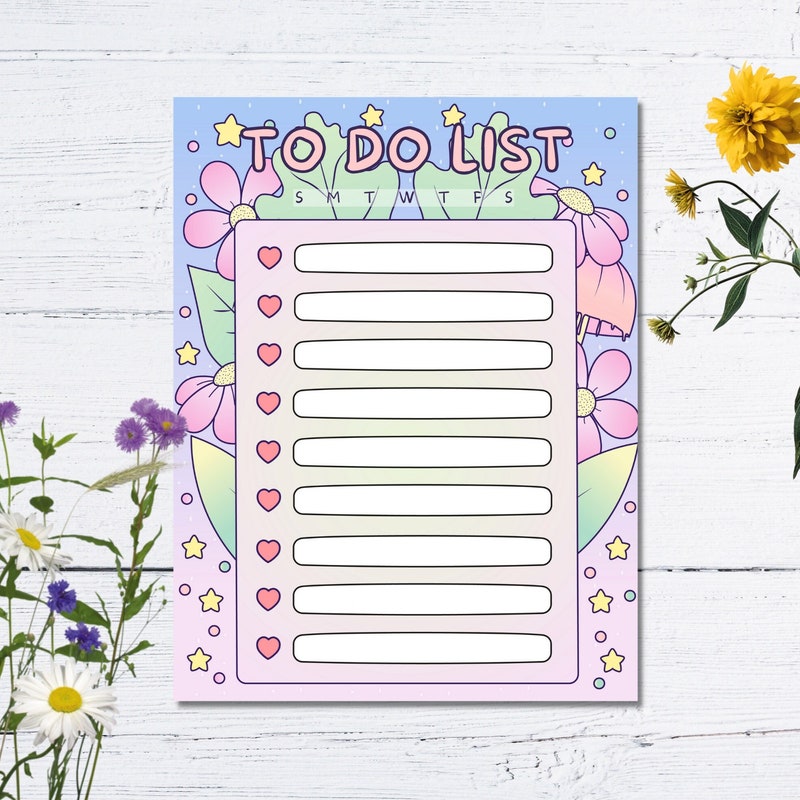 Pastel to Do List - Etsy