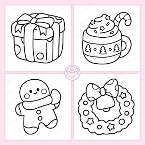 Christmas Bold and Easy Coloring Pages, Cute and Easy Coloring Book ...