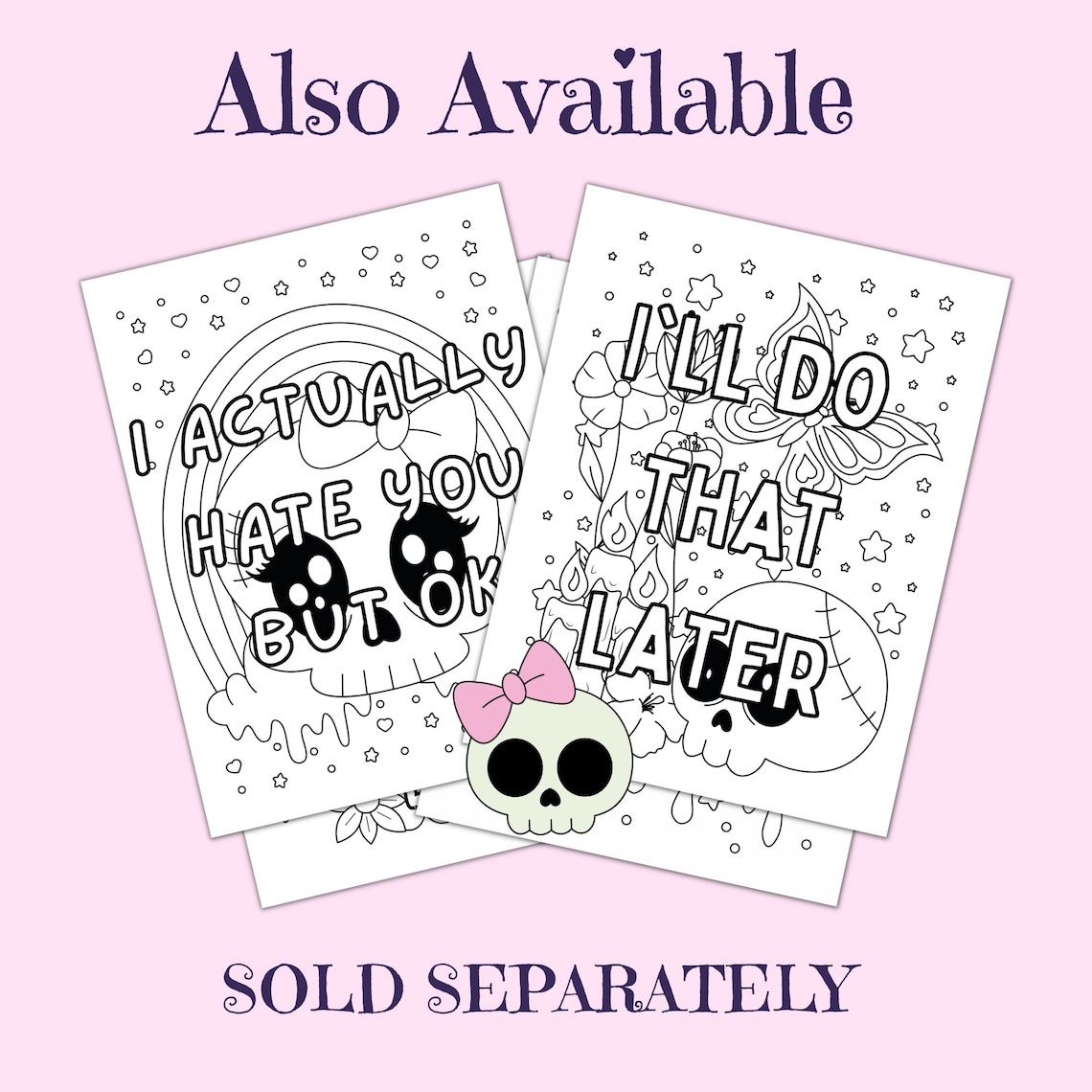 Pastel Goth Coloring Pages Funny Coloring Pages Gothic - Etsy
