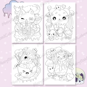 Creepy Kawaii Coloring Books, Pastel Goth Coloring Books, Kawaii ...
