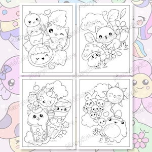 Kawaii Coloring Book, Doodle Coloring Pages, Kawaii Coloring Pages ...