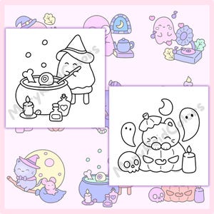 Bold and Easy Coloring Pages, Cute Halloween Coloring Book, Easy ...