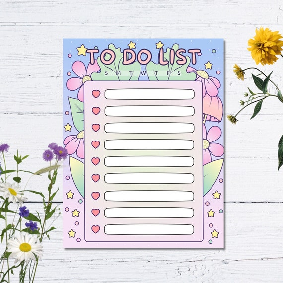 Pretty Printable To Do List